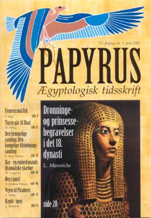 Papyrus 22-1 2002 - Dansk Ægyptologisk Selskab